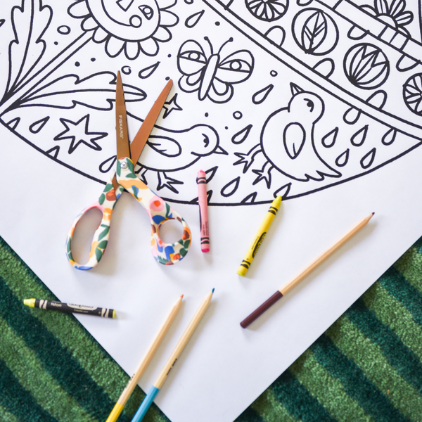 Easter Egg Coloring Poster, PDF Printable - The House That Lars Built