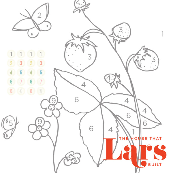 Woodland Themed Paint by Numbers, PDF Printable – The House That Lars Built