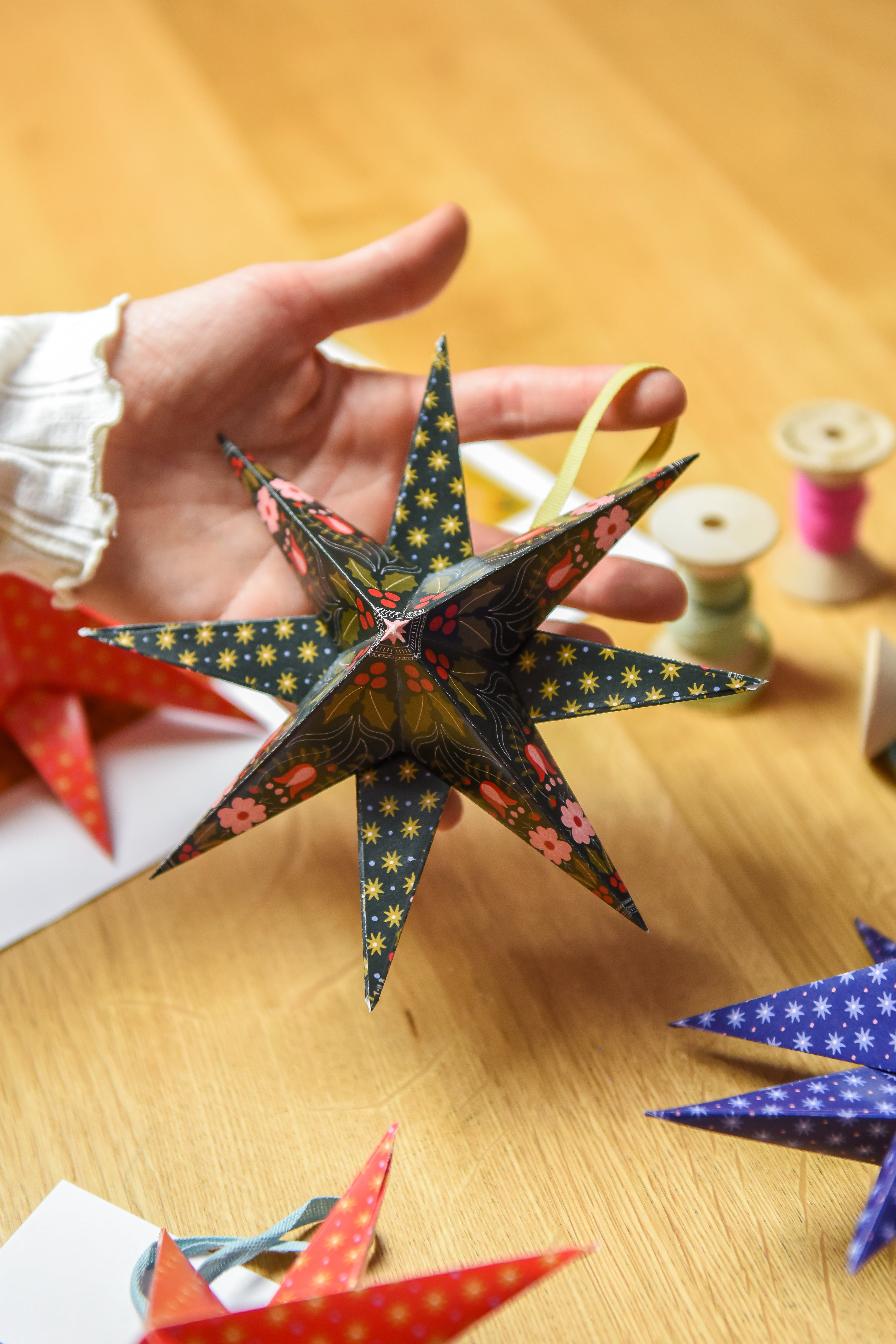 3D Star Ornament, PDF Printable - The House That Lars Built
