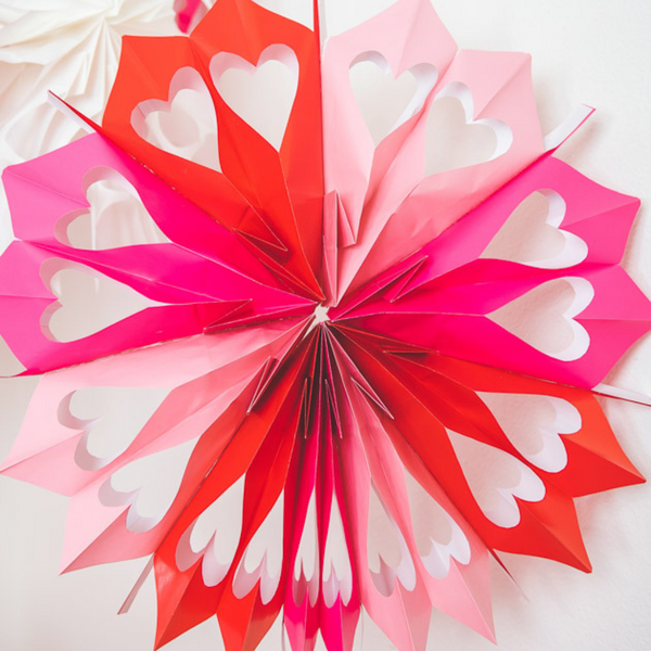 Paper Bag Heart Snowflakes, SVG & PDF Template – The House That Lars Built