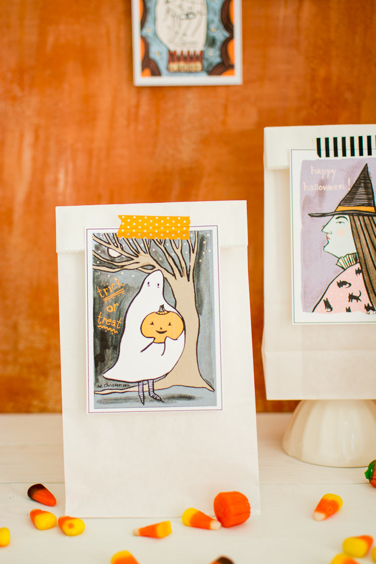 Trick or Treat Halloween Cards, PDF Printable - The House That Lars Built