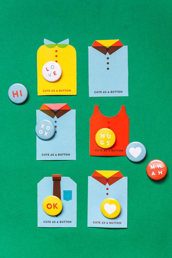 Valentine Button & Shirt Designs by Amanda Jane Jones, PDF Printable ...