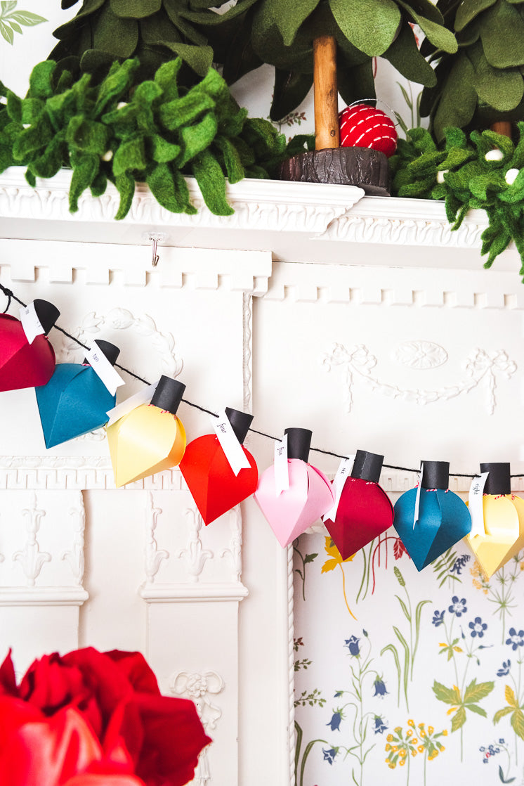 Christmas Bulb Advent Calendar, SVG & PDF Template - The House That ...