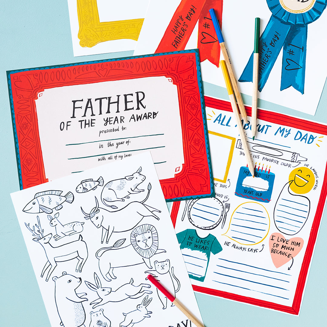 Father's Day Activity Pack, PDF Printables – The House That Lars Built