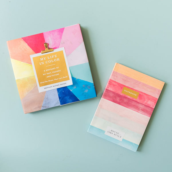My Life in Color (hardcover guided journal) + Stripe Blank Notebook, S ...