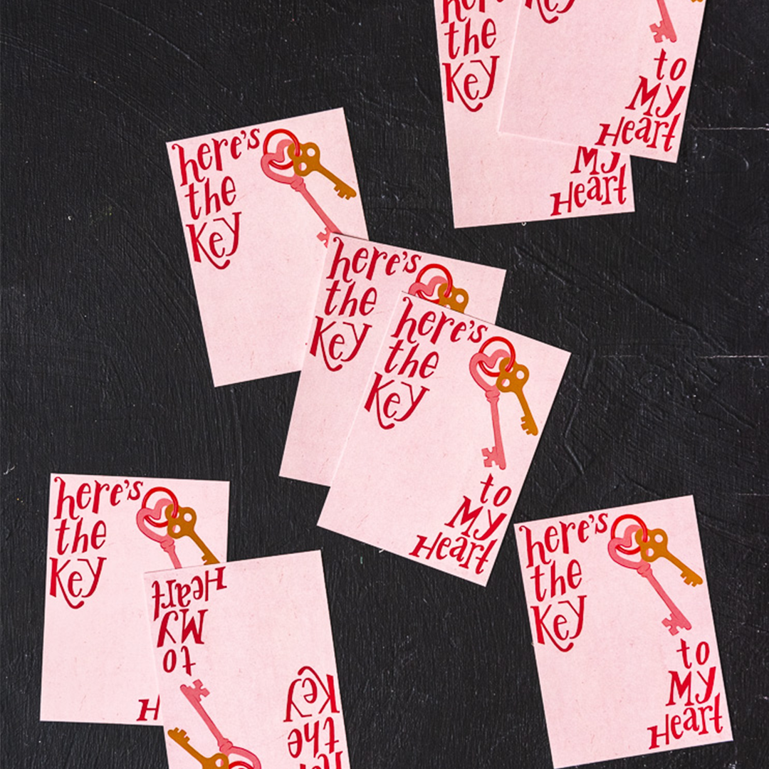 Key to My Heart Valentine, PDF Printable – The House That Lars Built