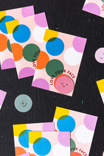 Love Your Face Sticker Valentine, PDF Printable – The House That Lars Built