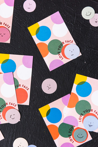 Love Your Face Sticker Valentine Kit (Set of 4) – The House That Lars Built