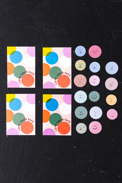 Love Your Face Sticker Valentine Kit (Set of 4) – The House That Lars Built