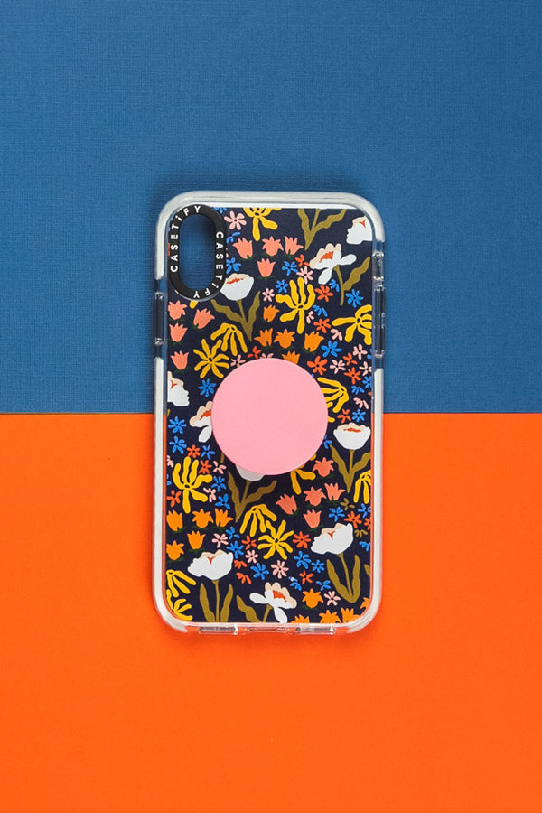 Round All Pink Phone Stand Socket - The House That Lars Built