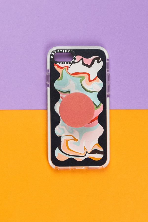 Round Rose Pink Phone Stand Socket - The House That Lars Built