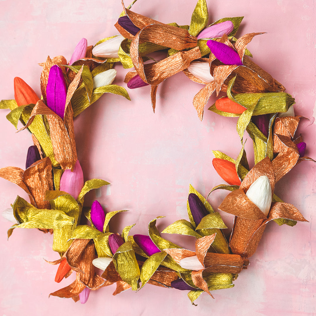 Paper Corn Wreath, PDF Template – The House That Lars Built