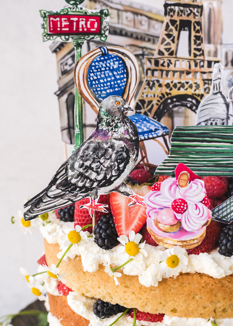 Paris Cake Topper, Free PDF Printable - The House That Lars Built