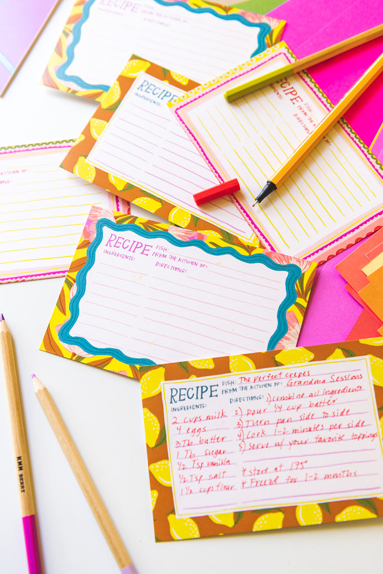 Recipe Cards, PDF Printable - The House That Lars Built