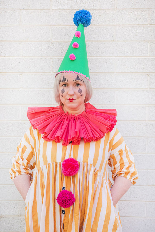 Vintage Circus Clown Hat, PDF Template - The House That Lars Built