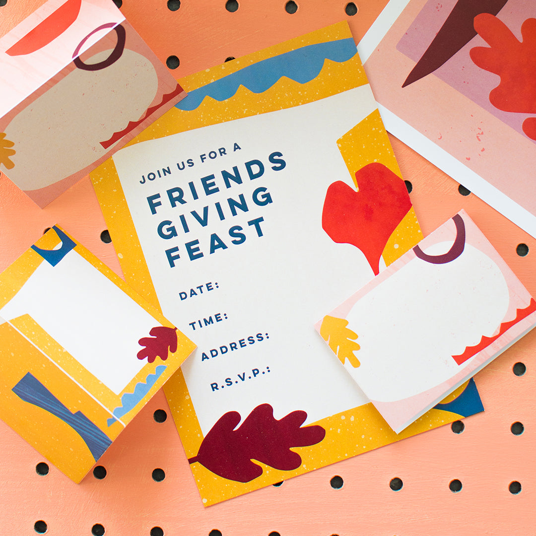 Friendsgiving Invitation (yellow), PDF Printable - The House That Lars ...