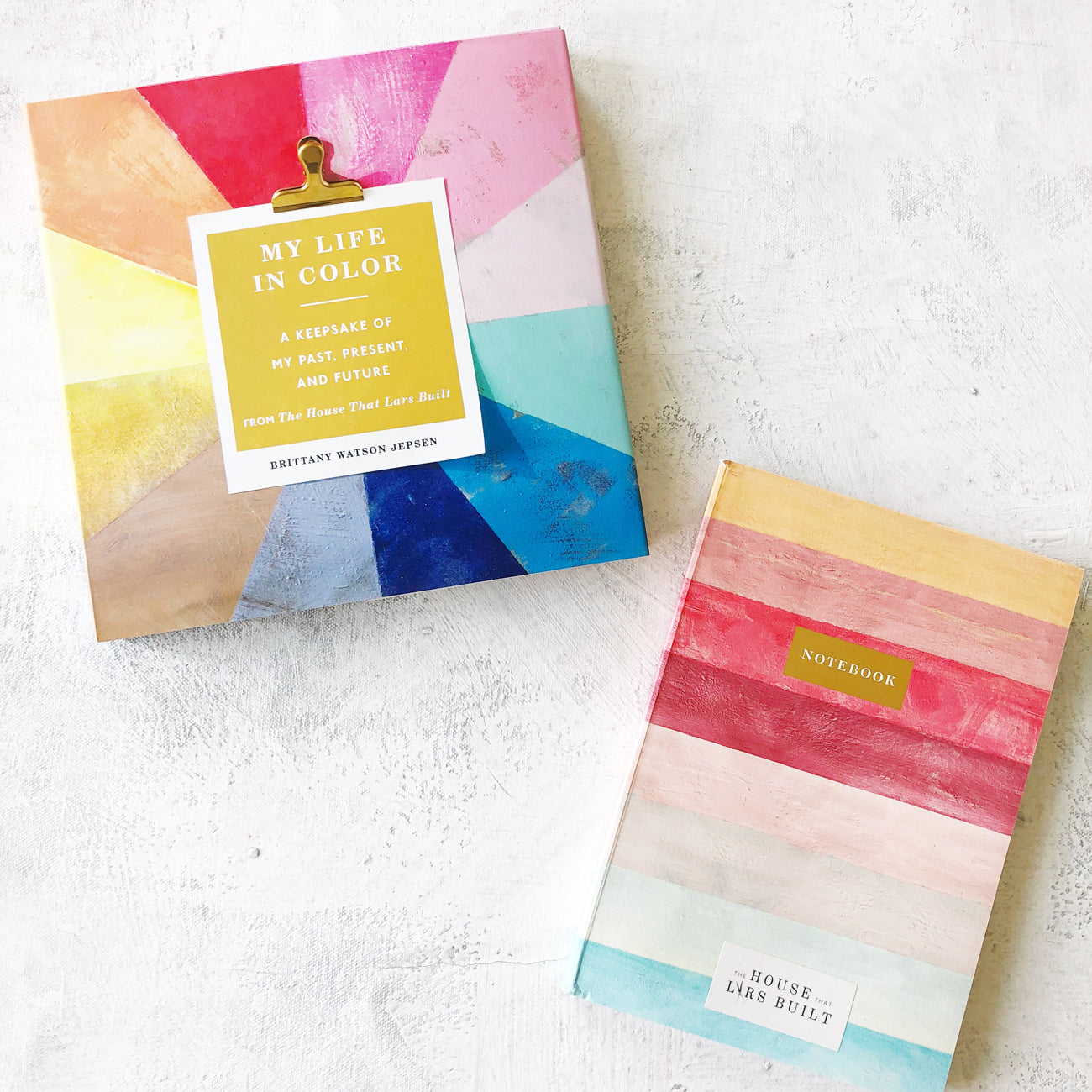 My Life in Color (hardcover guided journal) + Stripe Blank Notebook, S ...