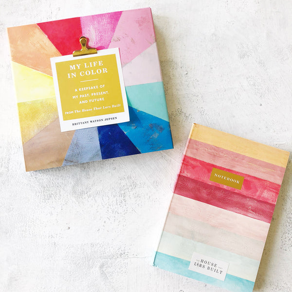 My Life in Color (hardcover guided journal) + Stripe Blank Notebook, S ...
